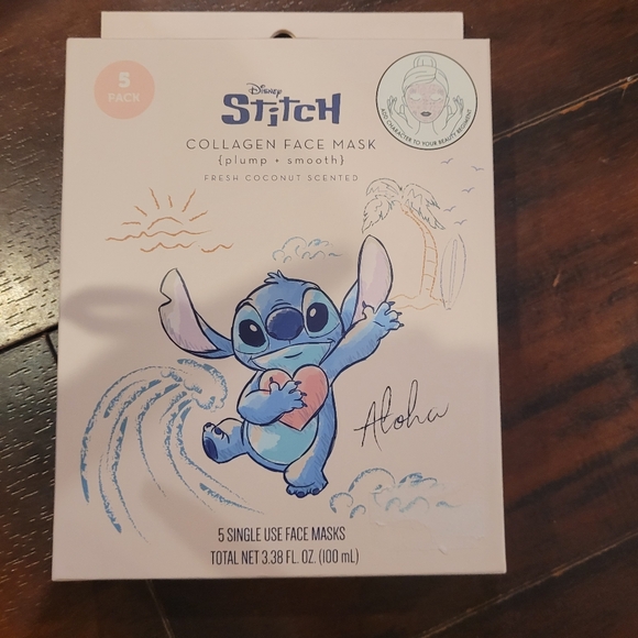 Love Stitch | Skincare | Disney Stitch Collagen Face Mask Aloha | Poshmark